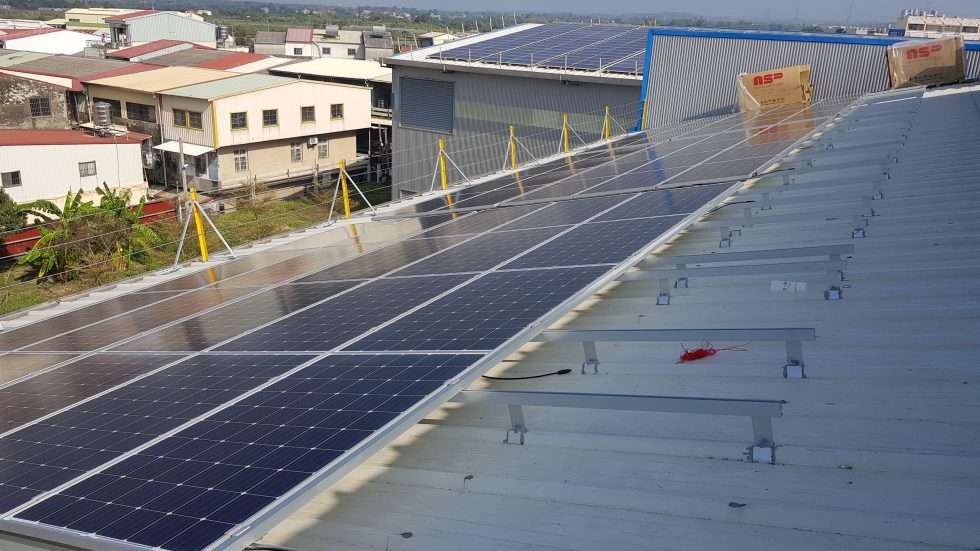 Special L Foot - Metal Solar Roof Project in Kaohsiung, Taiwan ...